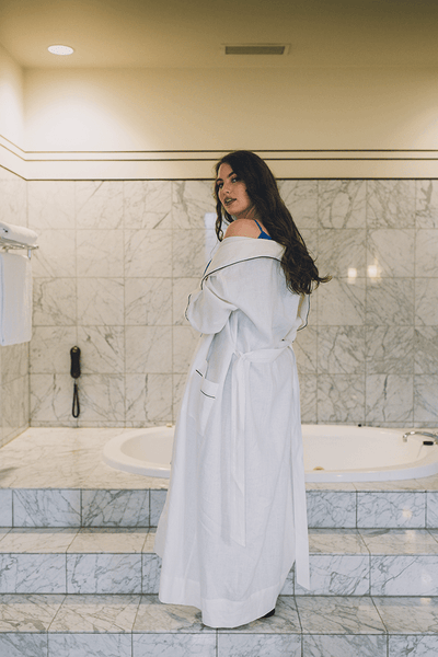 Duchesse Linen Robe – Cat's Pyjamas Sleepwear Company